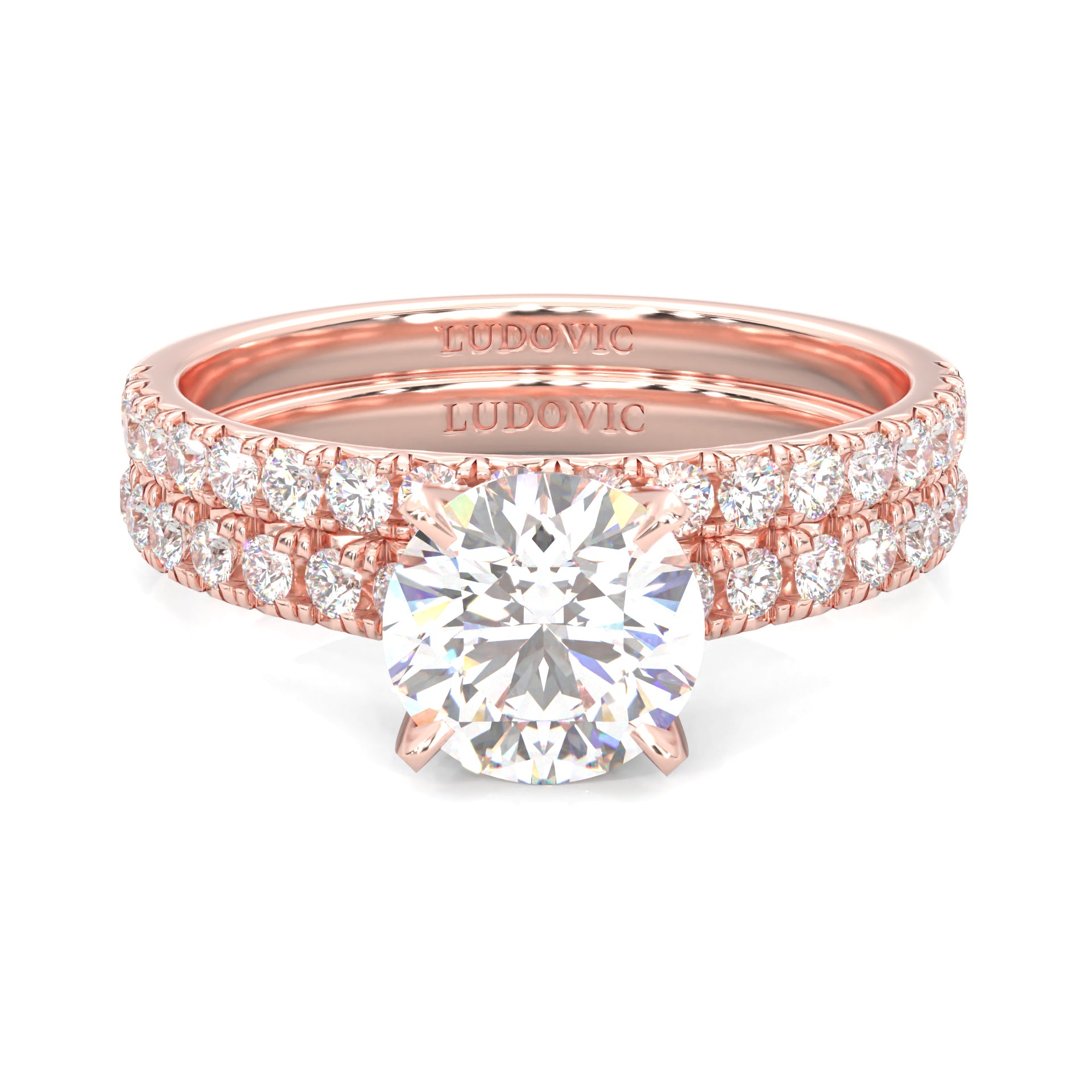 Wedding Sets ( Rose Gold ) – Ludovic Moissanite